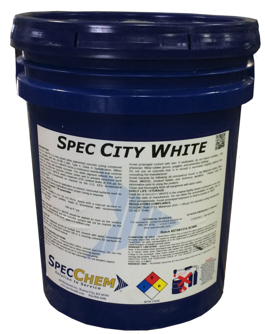 White Cap | SpecChem SpecCity White Water Based Cure 5 Gal.
