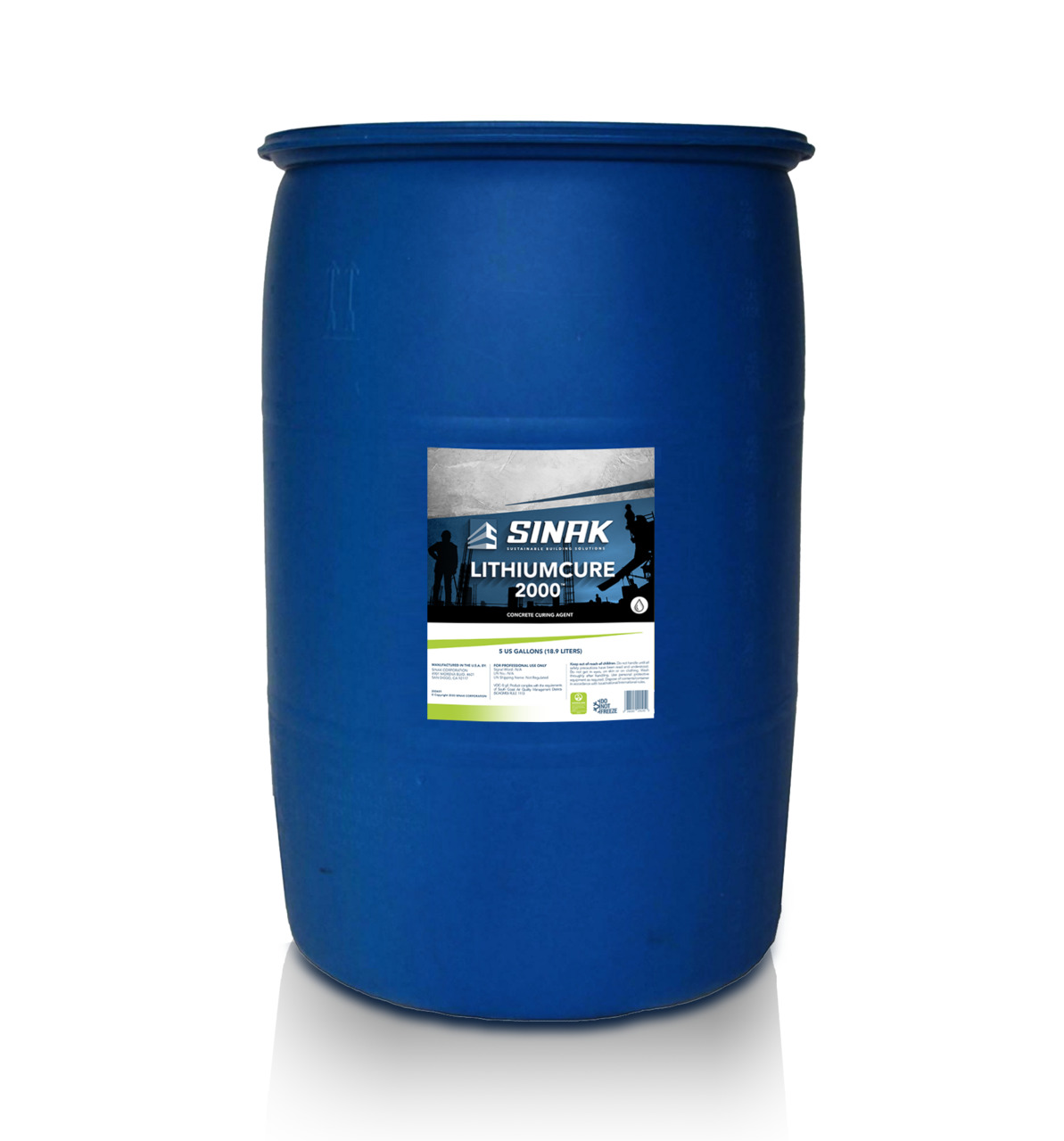 White Cap | SINAK LithiumCure 2000 WBLC2055 55 gal Drum Burnished Concrete