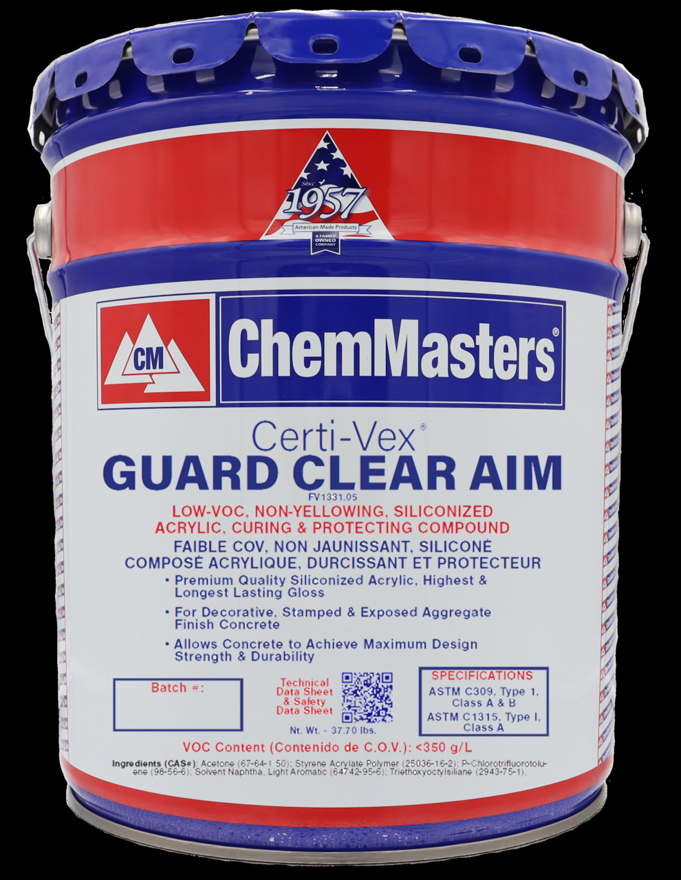 White Cap | ChemMasters Certi-Vex Guard Clear AIM Acrylic Cure with ...