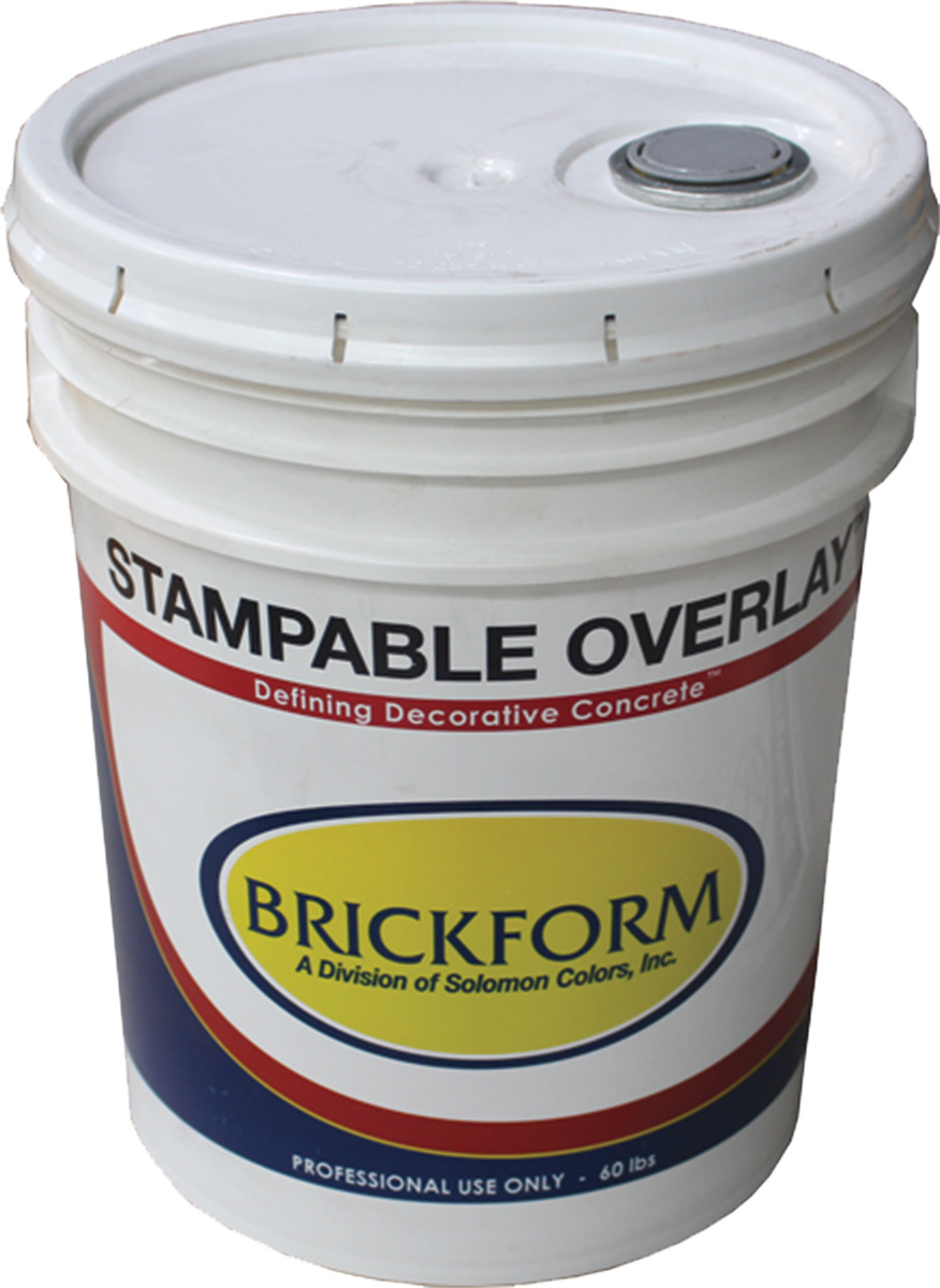 White Cap | BRICKFORM Gray Stampable Overlay 60 lb/pail