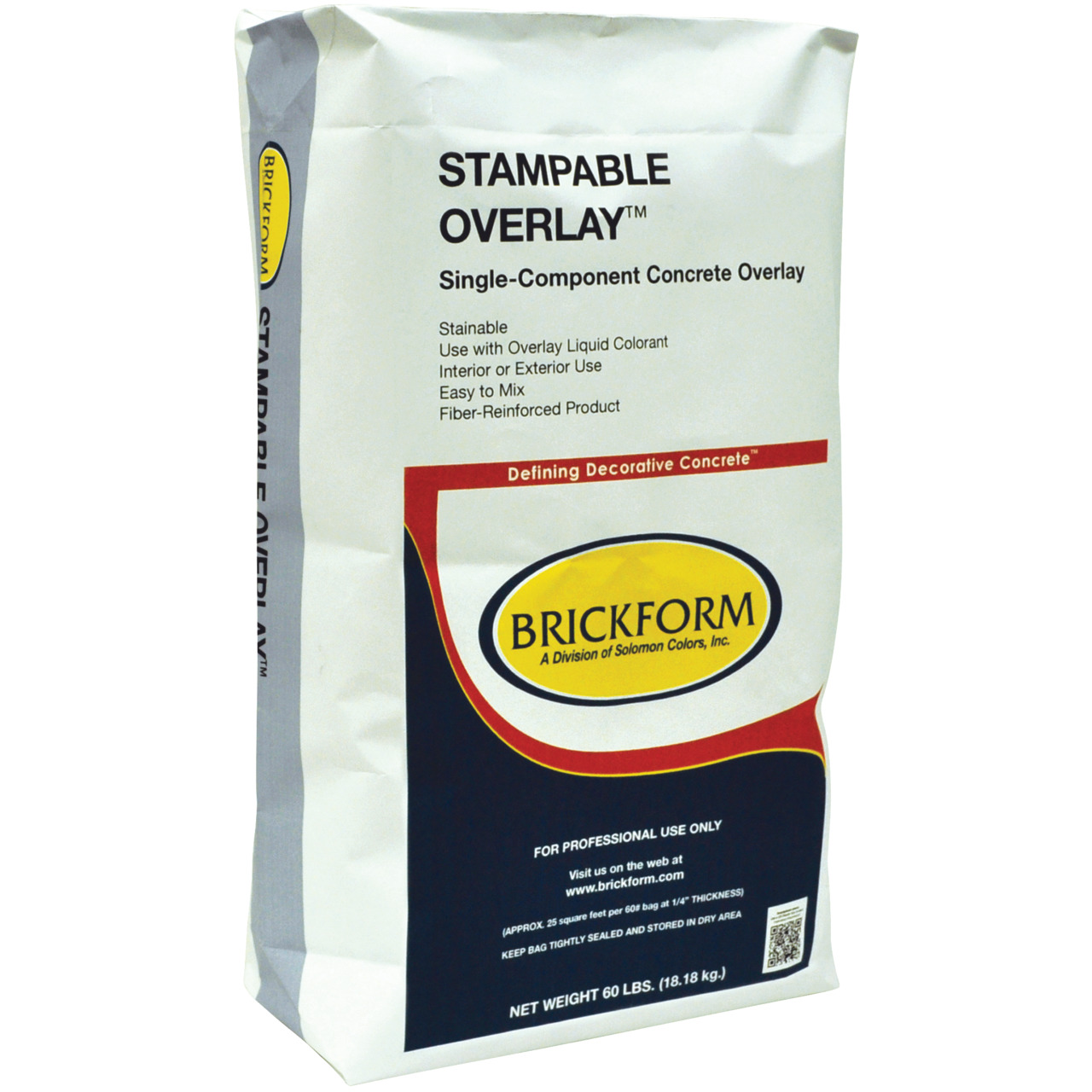 White Cap | BRICKFORM 60 LB Integral Stampable Overlay