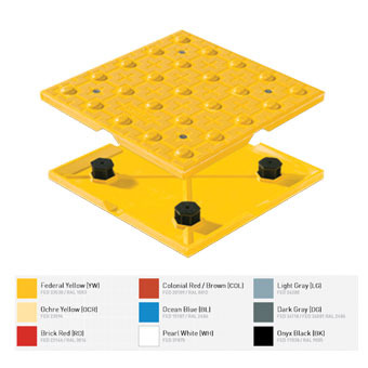 White Cap | Access Tile ACC-R 24" x 36" Black Replaceable Cast In Place ...