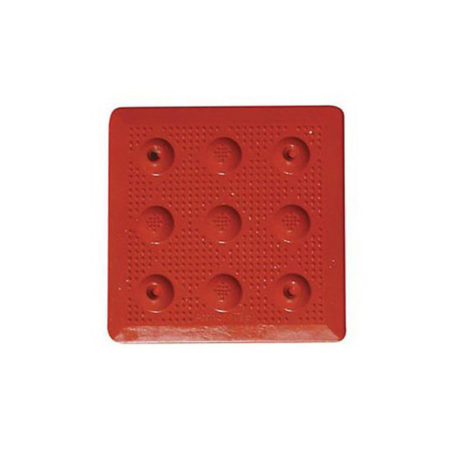 White Cap | Armor-Tile 36" x 48" 2.35" Dome Spcg BRICK RED CIP