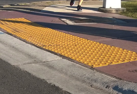 White Cap | 24"X60" Yellow Polymer Tuftile Surface Applied Tuftile