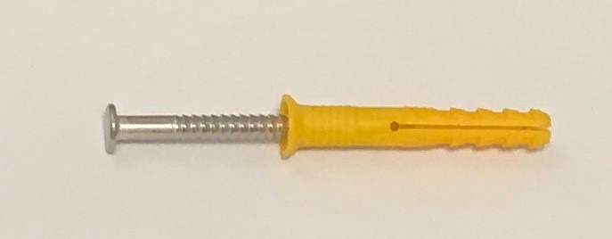 White Cap | SOLD BY THE EACH. Armor-Tile 1/4 in. x 2 in. Yellow SS Pin ...