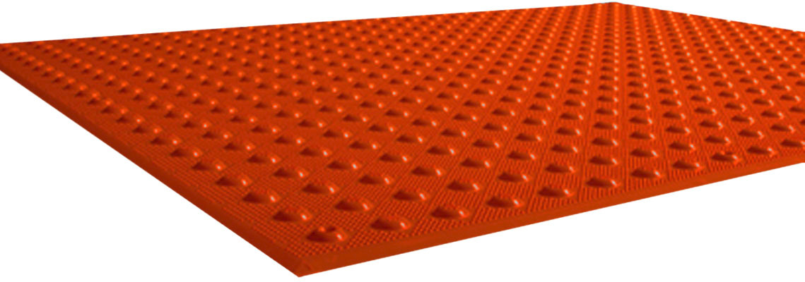 White Cap | Armor-Tile | Armor-Tile 24 in. x 48 in. Brick Red Surface ...