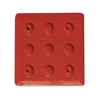 White Cap | Armor-Tile 24 in. x 60 in. Brick Red Surface Applied Tile