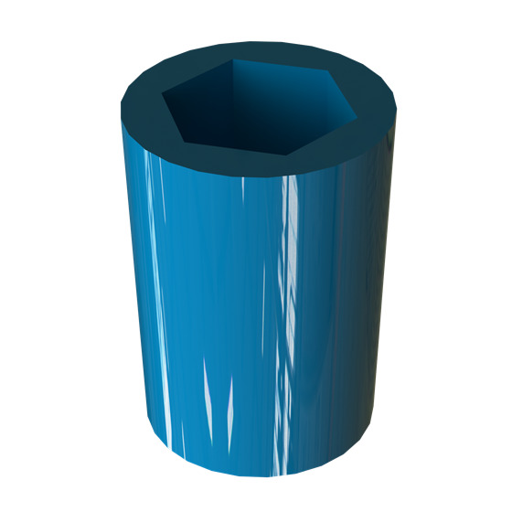 White Cap | Dayton Superior B30 1-7/8 x 1-1/4" Screw-On Plastic Cone