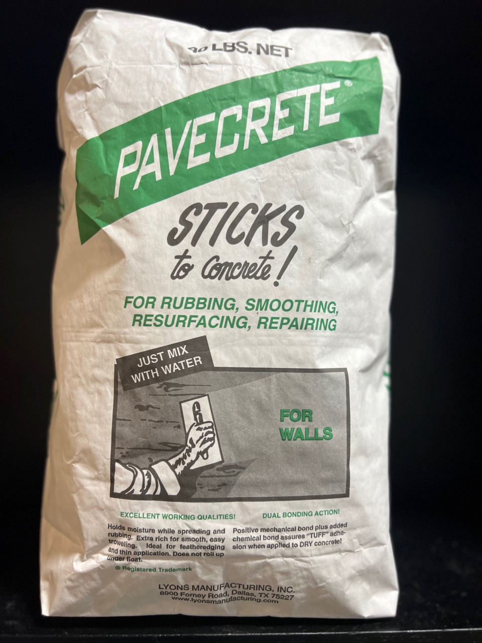 White Cap | Lyons Manufacturing 40LB Pavecrete Sand Mix