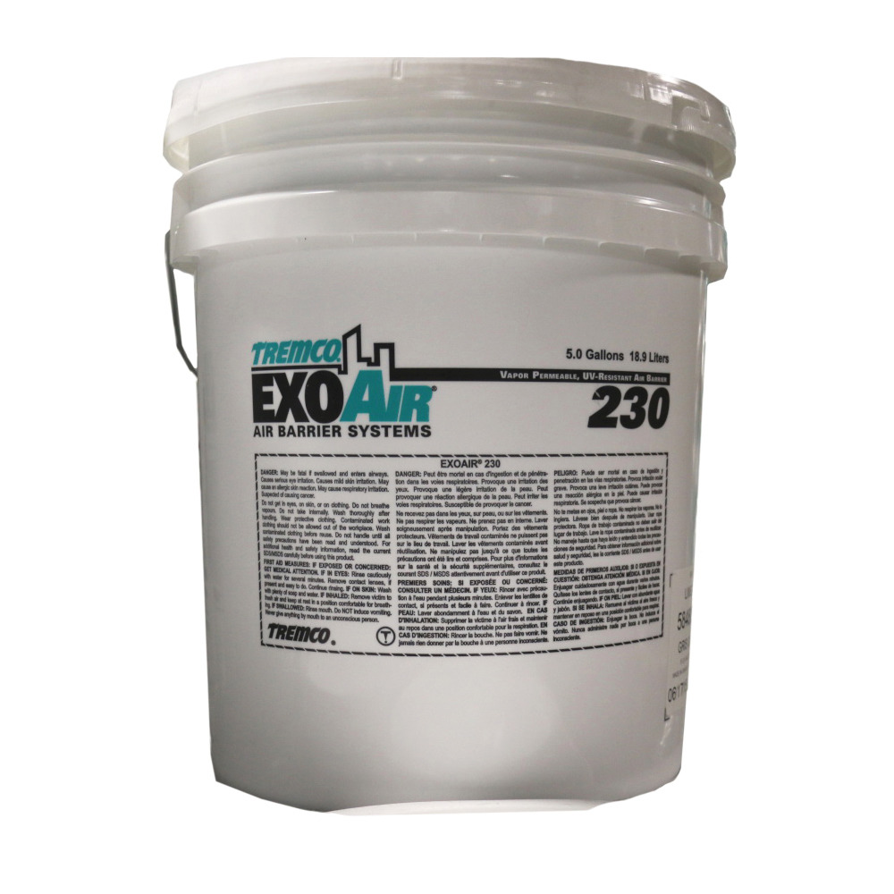 White Cap | Tremco 5 Gal. ExoAir 230 Synthetic Air and Vapor Permeable ...