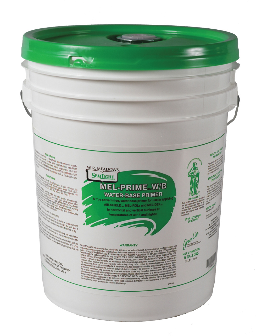 White Cap | W. R. MEADOWS MEL-Prime W/B 4 Gal. Pail Black Interior ...