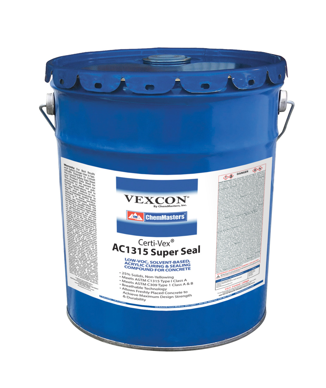 White Cap | ChemMasters Certi-Vex AC 1315 SuperSeal Acrylic Curing and ...