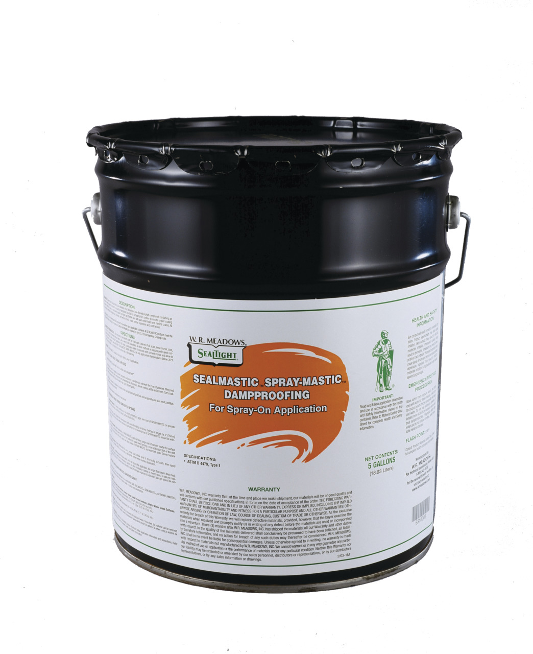 White Cap | W. R. MEADOWS 5Gal Spray Mastic
