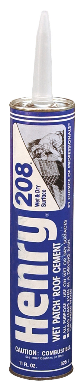 White Cap | Henry 208 Wet Patch Black Roof Repair 11 oz. Cartridge