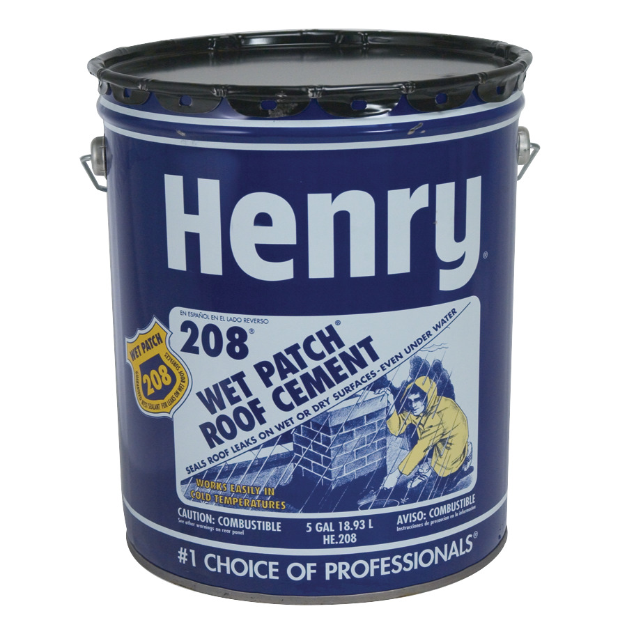 White Cap | Henry 208 Wet Patch 5 Gal. Pail Black Roof Leak Repair
