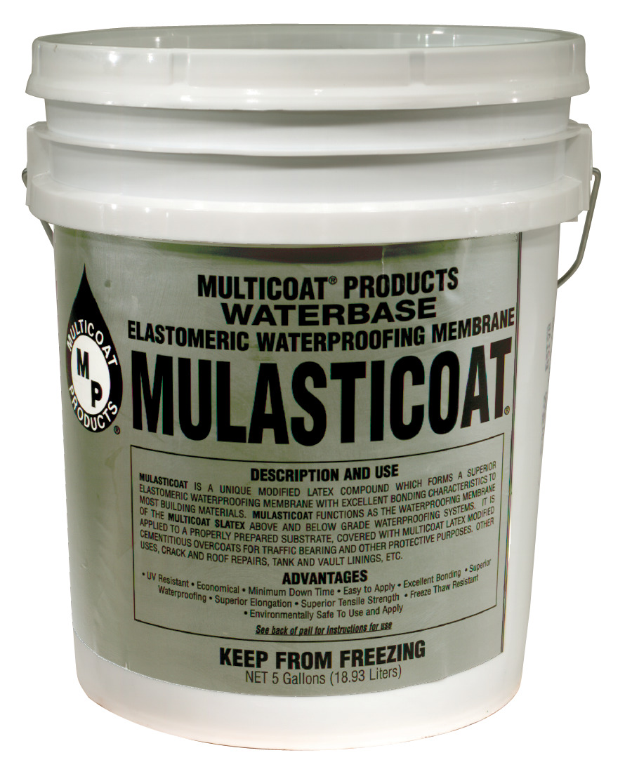 White Cap | Multicoat Mulasticoat Waterproof Membrane Coating 5 Gal. Pail