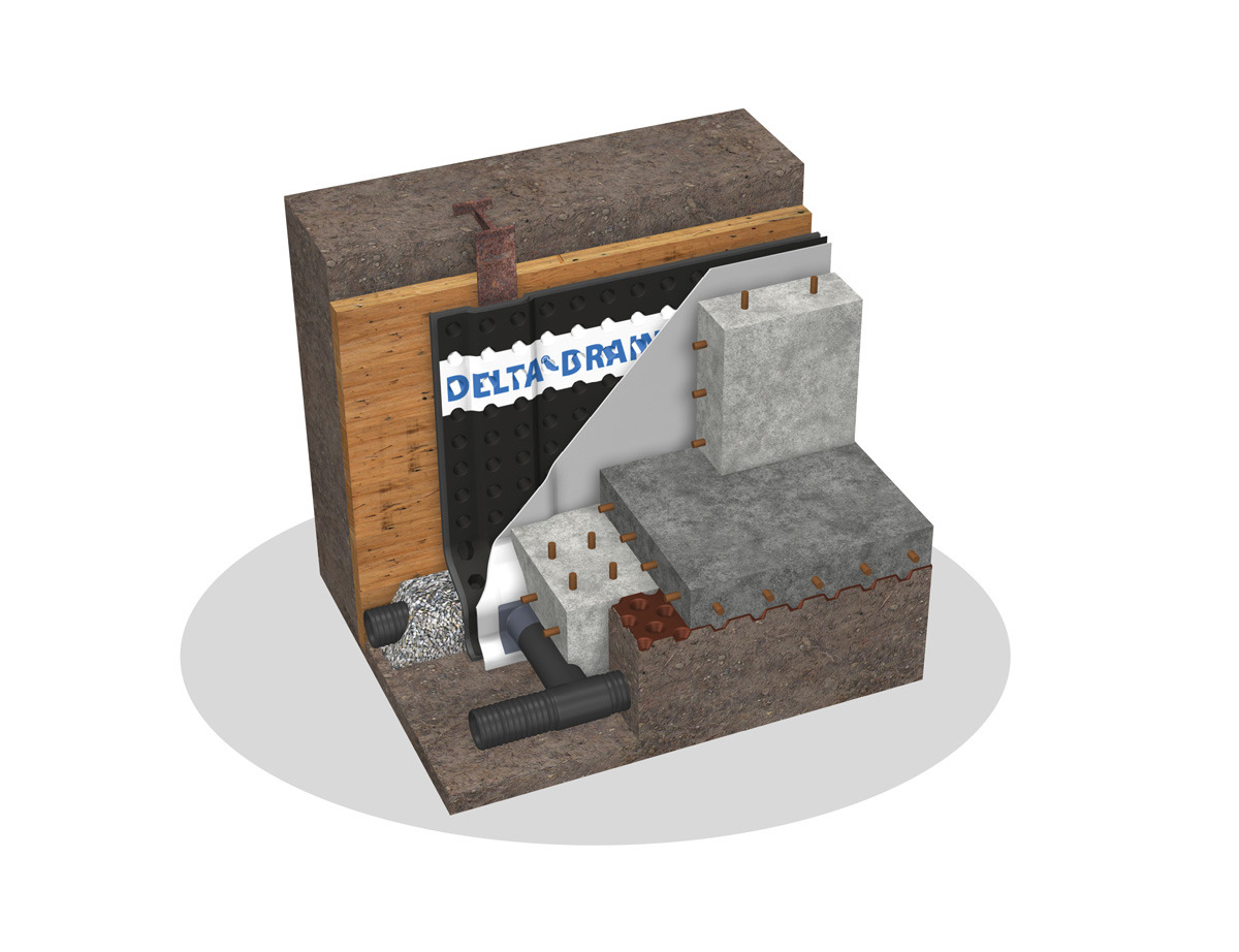 White Cap | Delta 4'X50' Drain 6000 Hi-X Dimpled Membrane Waterproofing