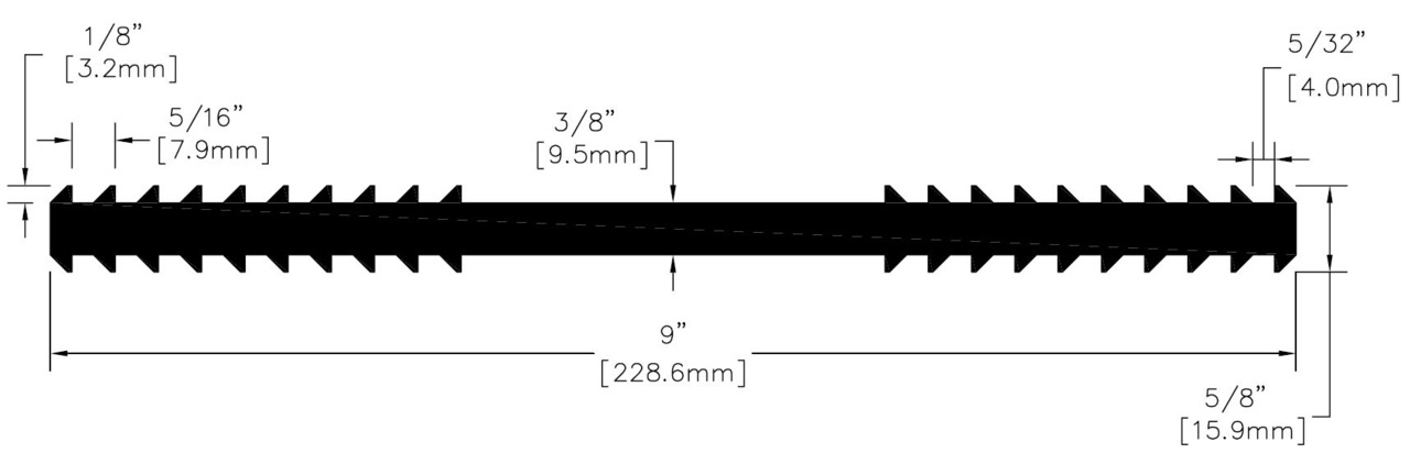White Cap | Greenstreak 6" x 3/8" Flat Ribbed Waterstop (Priced per ...