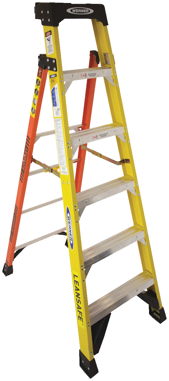 White Cap | Werner L7306 6' Type IAA Fiberglass Leaning Ladder