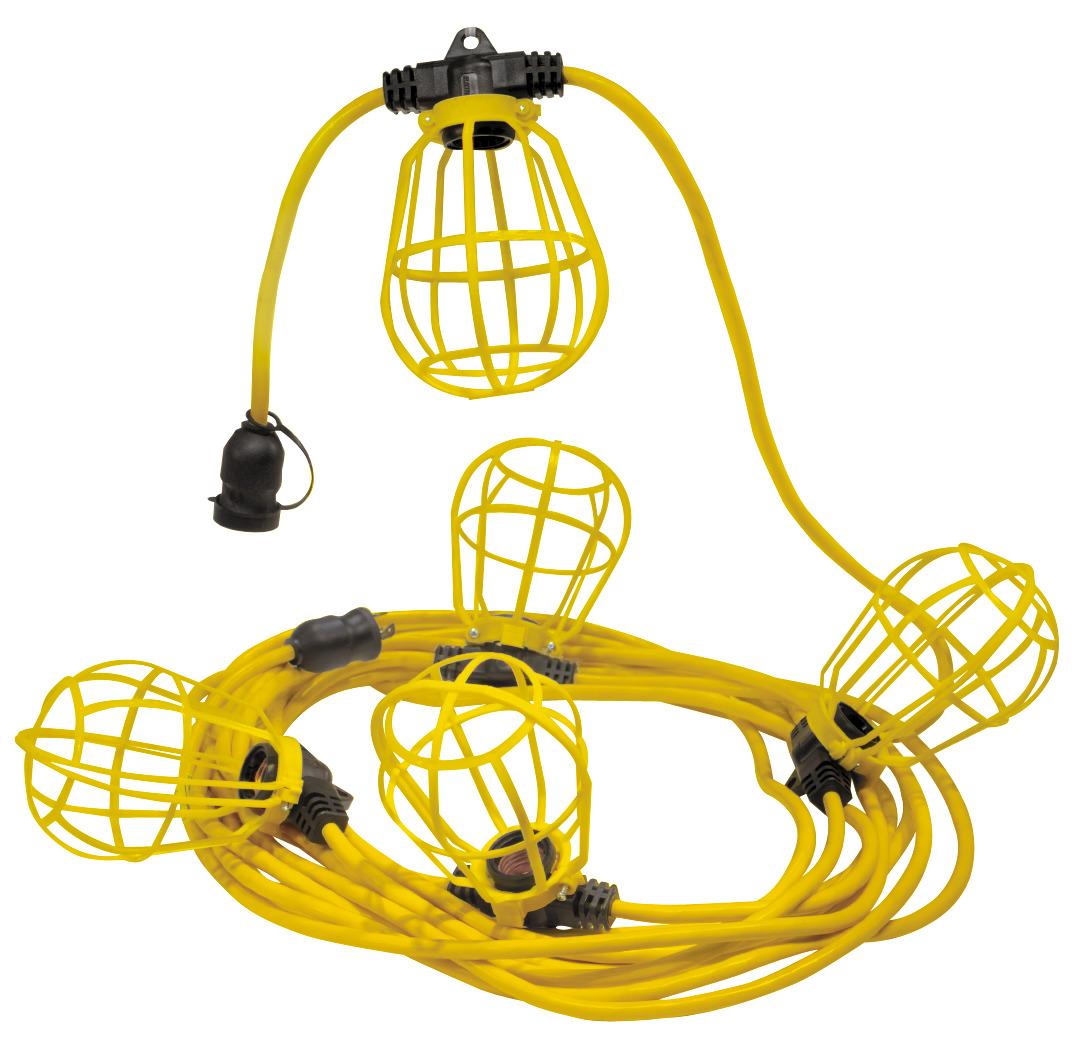 White Cap | CEP 50' 12/3 T/L Plastic Cage Stringlight