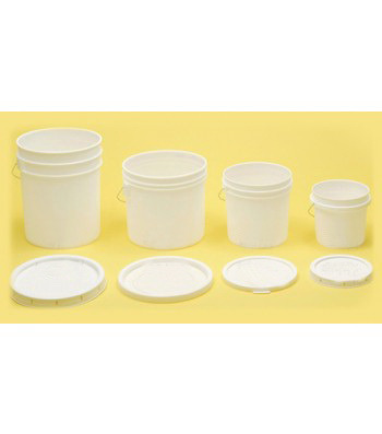 White Cap | ARGEE 9-1/2" 2 gal White Plastic Heavy Duty Pail