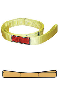 White Cap | Ace Industries 2" x 12' 2 Ply Eye To Eye Flat Sling