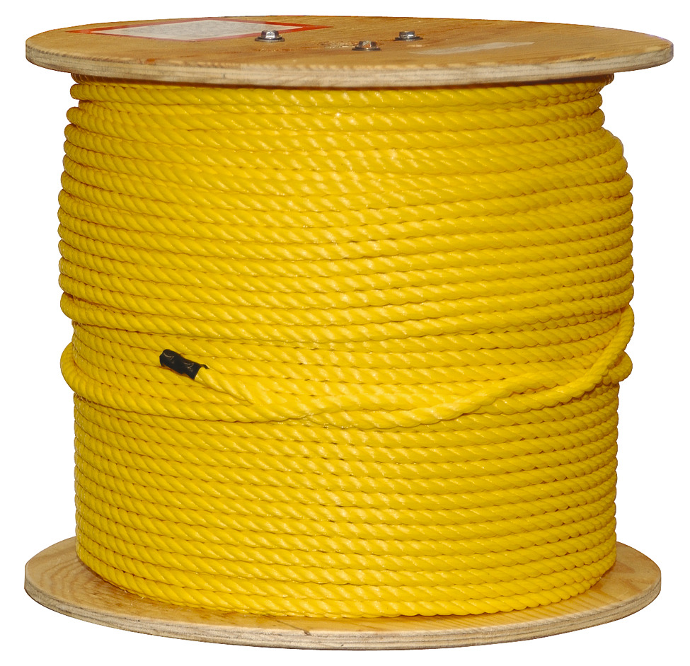 White Cap | 3/16" Yellow Poly Rope sold/ft