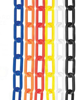 White Cap | 500Ft Of Red Plastic Chain