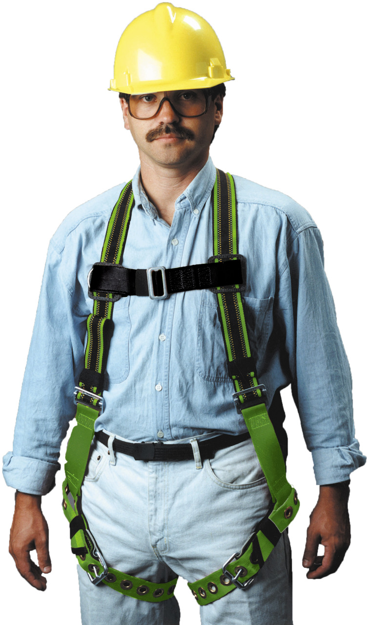 White Cap | Miller DuraFlex Universal Stretchable Harness with Back D ...