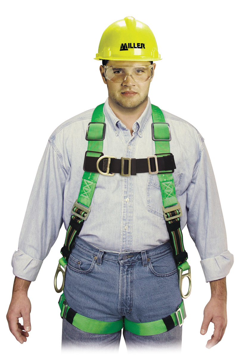 White Cap | Miller DuraFlex Python L/XL Harness with Back & Side D ...