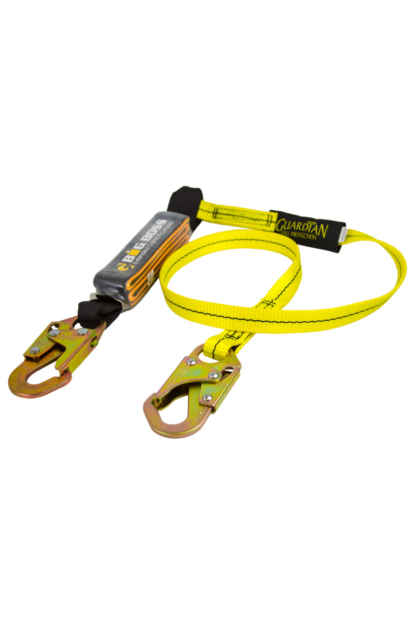 White Cap | Guardian Fall Protection 6 ft. Single Leg Big Boss Lanyard ...
