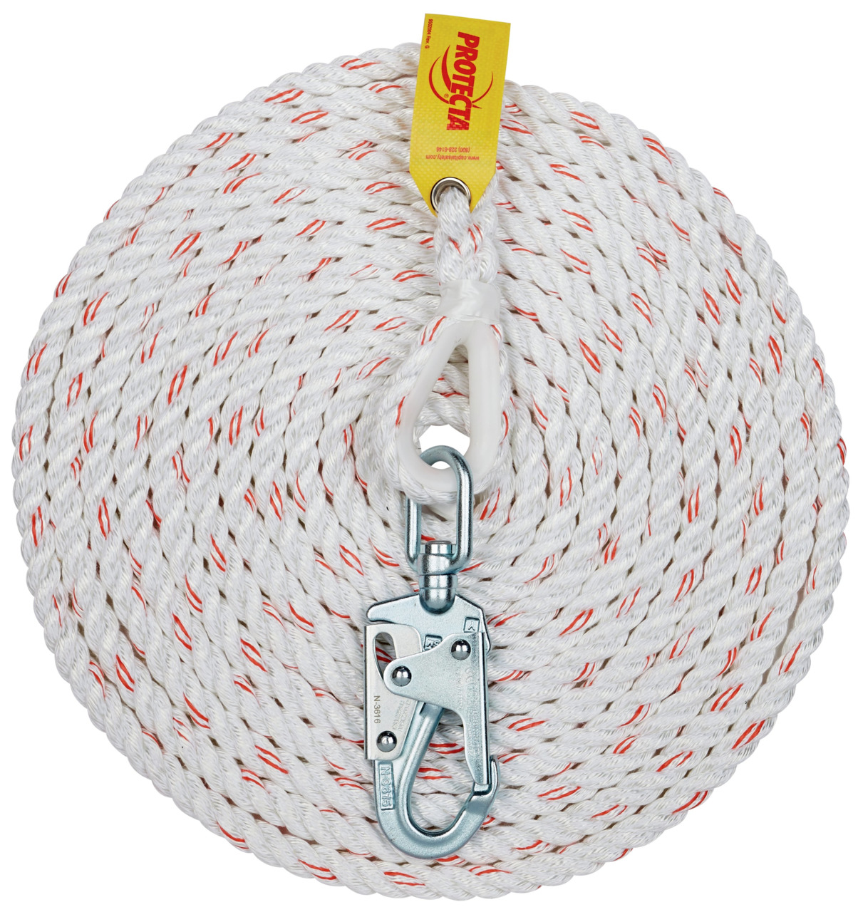 White Cap | Protecta Protecta Pro Rope Lifeline with Snap Hook 1299997 ...