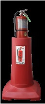 White Cap | Cortina Safety Products First Responder Fire Extinguisher Stand