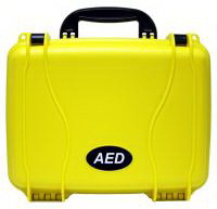 White Cap | Defibtech Lifeline AED Standard Yellow Hard Carry Case