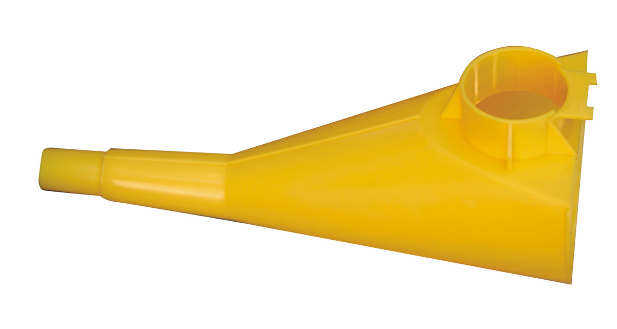 White Cap | 10" Metal Gas Can Poly Funnel Eagle