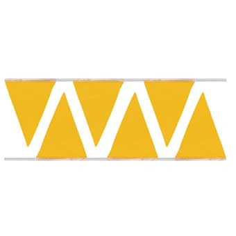 White Cap | Presco 12" x 18" x 105' OSHA Yellow Pennant Flag