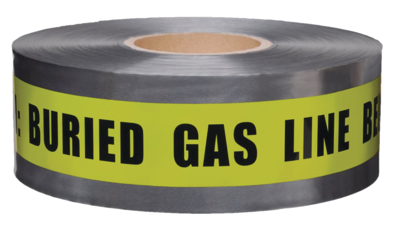 White Cap | Presco 3" x 1000' Gas Detection Burial Tape