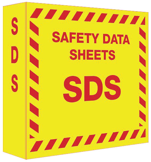 White Cap | Elite Business Ventures 3" SDS Yellow Binder with Metal Rack