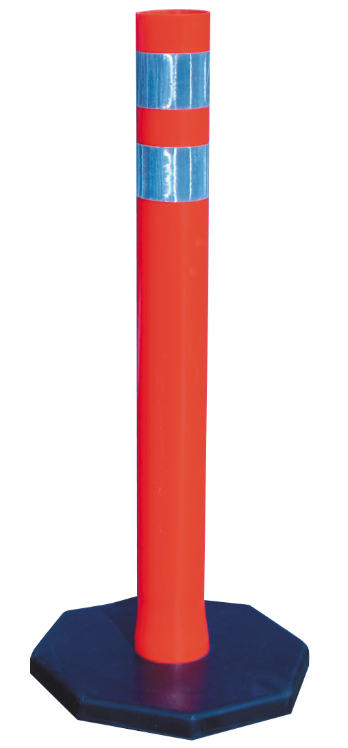 White Cap | Three D Plastics 39 in. Post Style Open Top Delineator ...