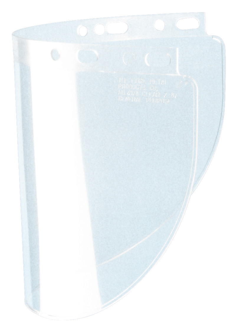 White Cap | Fibre-Metal Honeywell Clear Lens Wide Window Faceshield