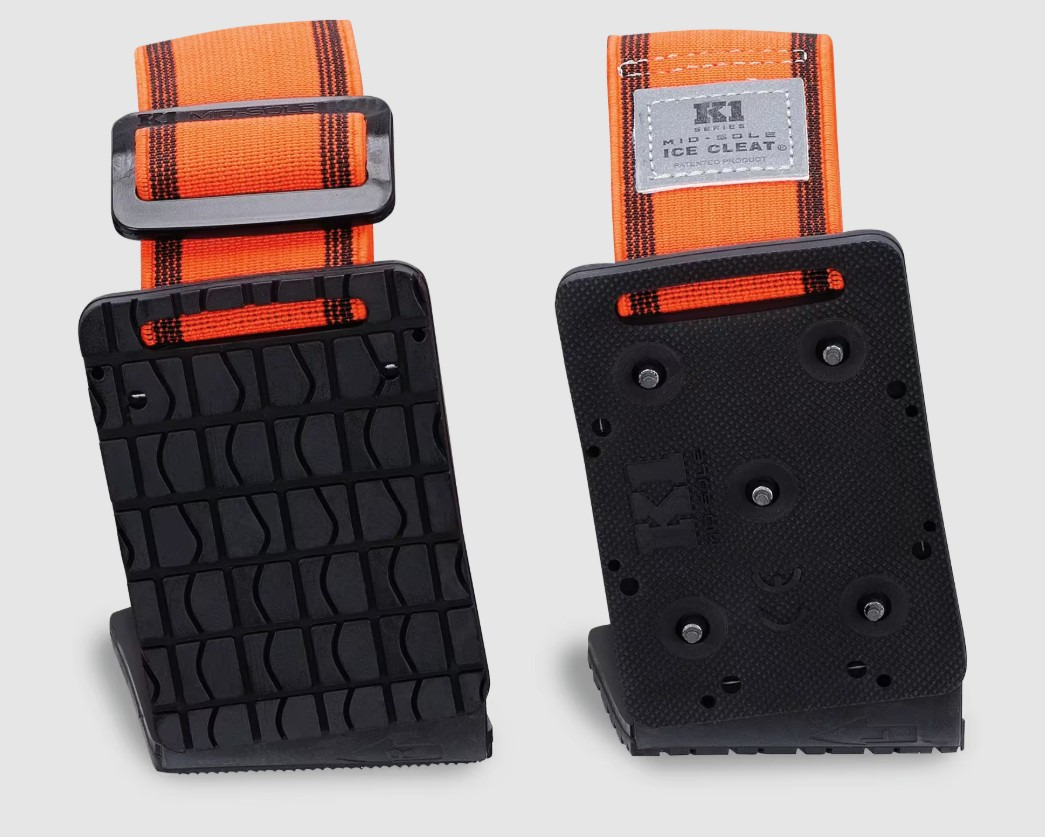 White Cap | Surewerx Mid-Sole Slim Profile Ice Cleat with Hi-Vis Orange ...
