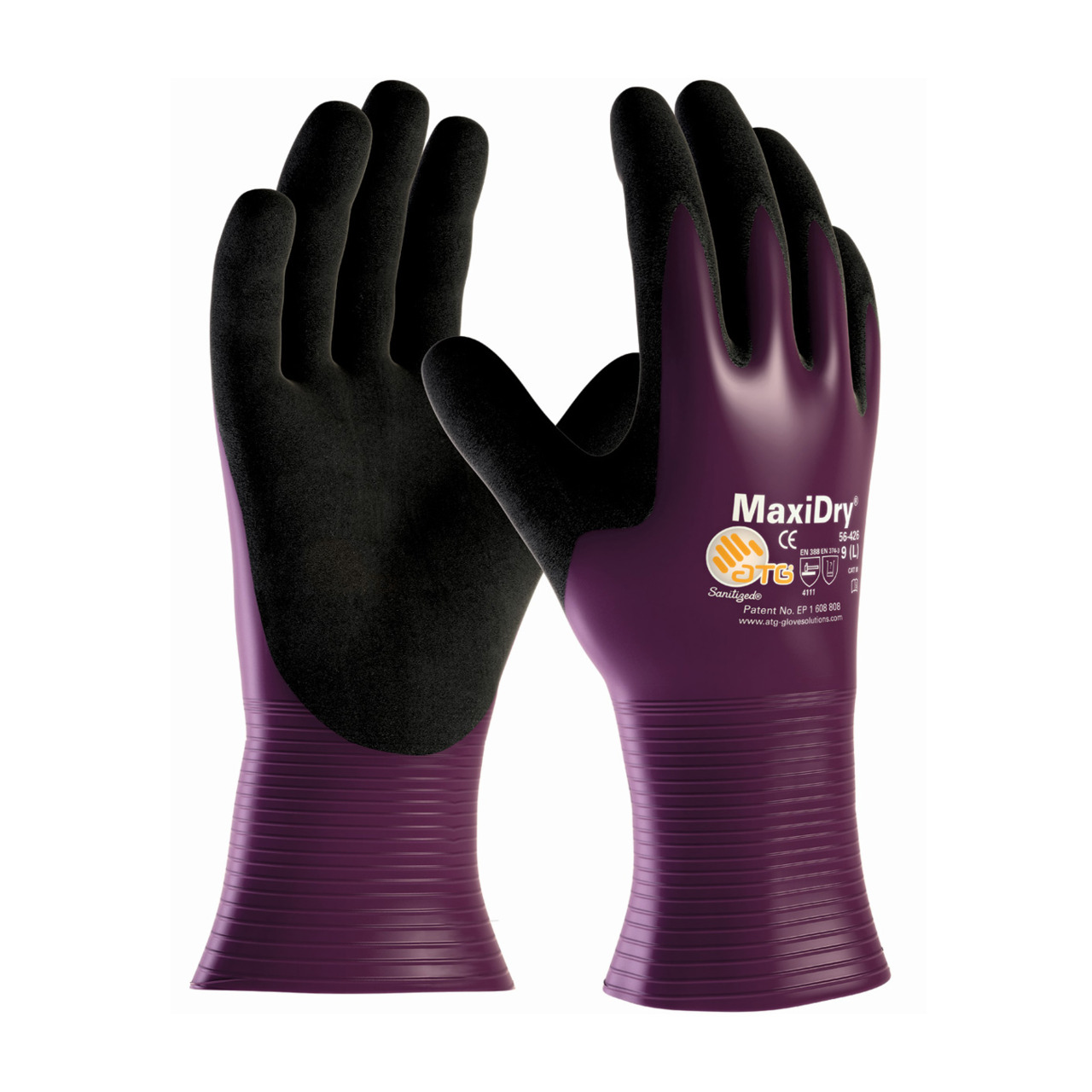 White Cap | Maxidry XL Full Coat Nitrile Nylon Gloves