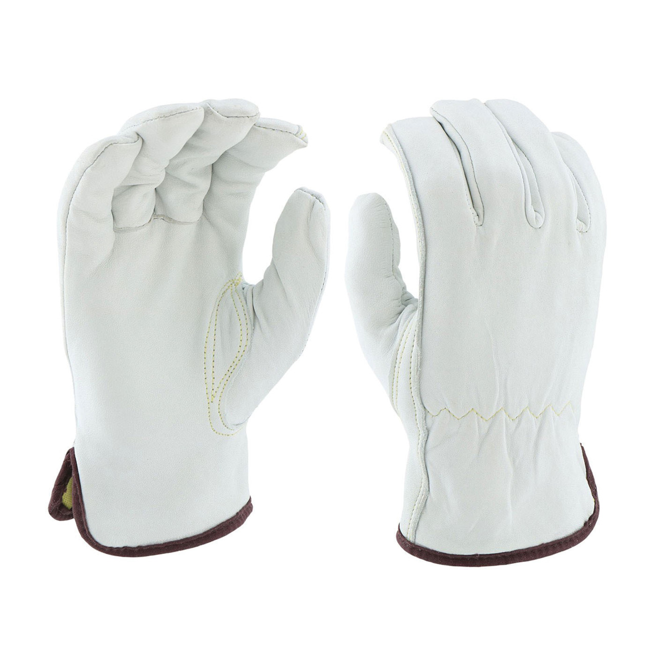 White Cap | PIP Large Economy Top Grain Sheepskin Leather Drivers Glove ...