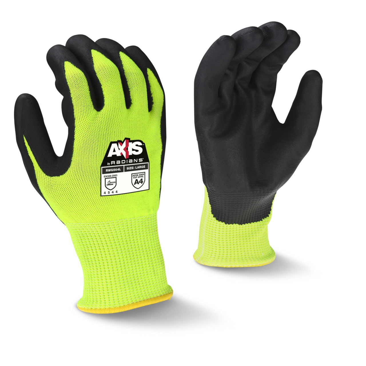 White Cap | Radians LG Axis Cut Protection Level A4 Work Glove