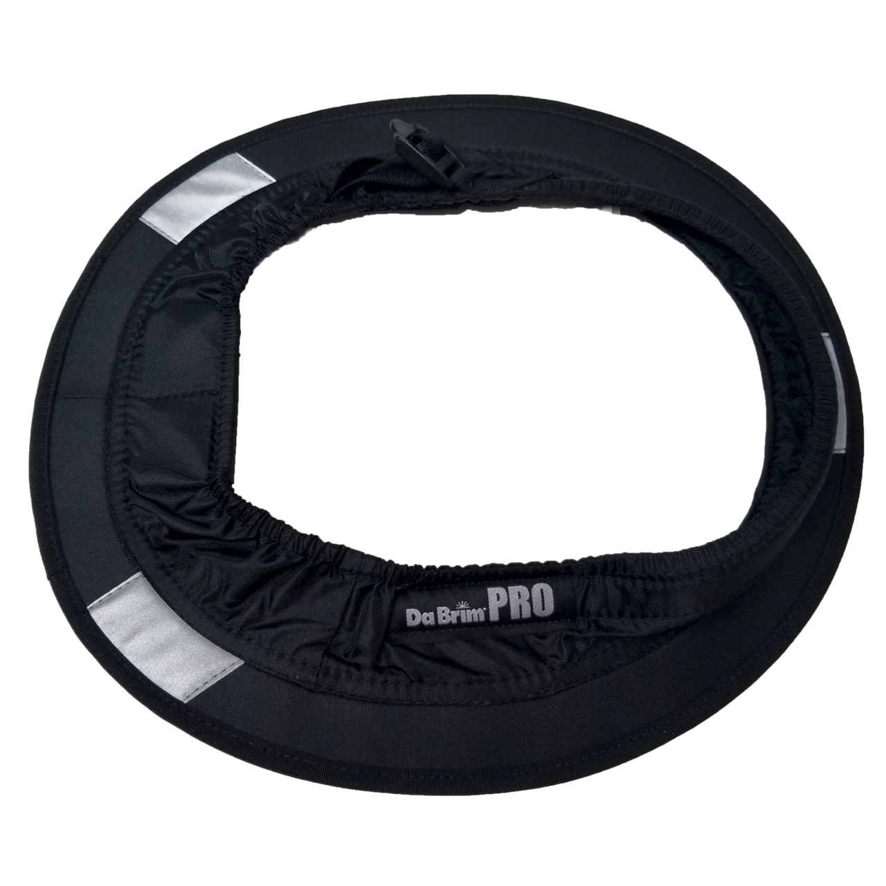 White Cap | Da Brim PRO Builder Black Construction Helmet Visor Brim