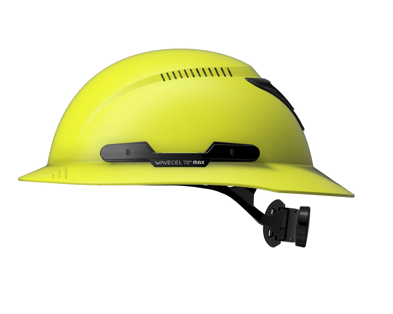 White Cap | WaveCel Safety Yellow T2+ MAX Type 2 Full Brim Vented ...
