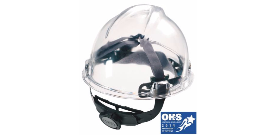 White Cap | MSA LG Cap Style Fas-Trac Suspension V-Gard Hard Hat