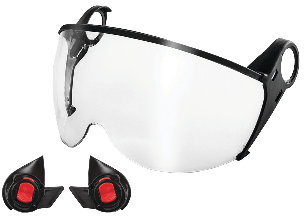 White Cap | Zenith Clear Half Face Visor Kit Kask