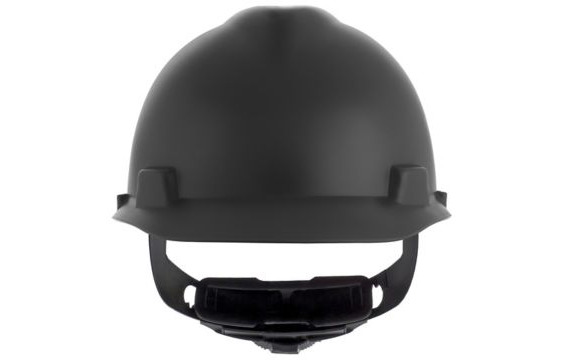 White Cap | V-Gard MSA Matte Black FT3 Cap Assembly Hard Hat