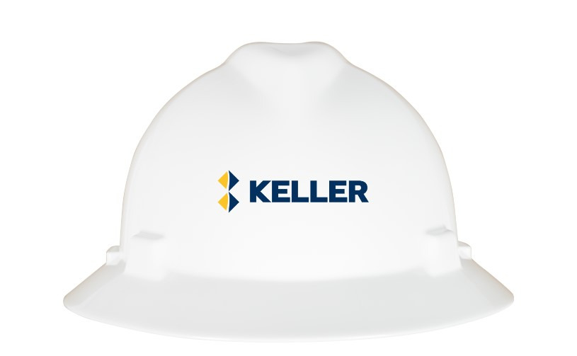 White Cap | MSA White 475369 V-Gard Slotted Full Brim Hard Hat with Fas ...
